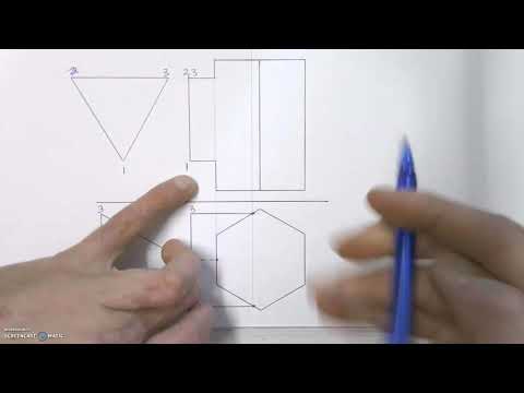 How to draw the interpenetration curve for 2 prisms intersecting - YouTube