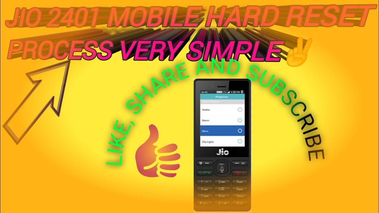 ️JIO LYF 2401 MOBILE HARD RESET PROCESS. ️जिओ 2401 हार्ड रिसेट करण्याची ...
