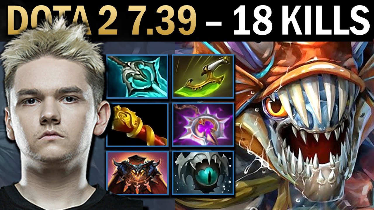 Slark Gameplay with Disperser and Nullifier - Road to Dota 2 7.40 - YouTube