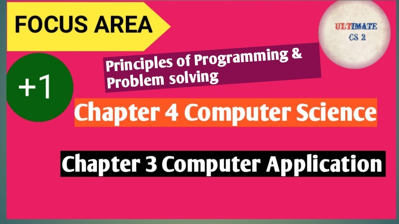 Focus Area Plus One Computer Science Chapter 4 Plus One Computer Focus Area Plus One Computer Science Chapter 4 Plus One Computer