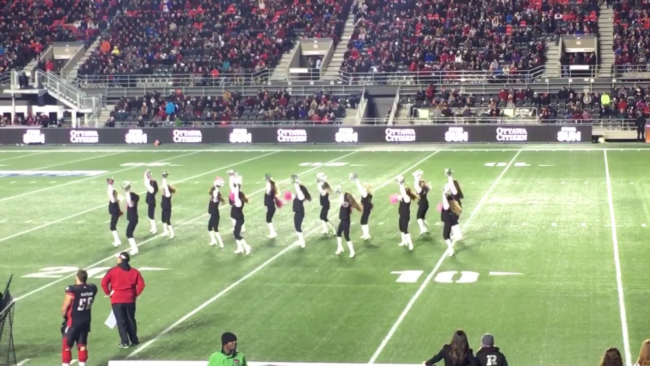 The Ottawa Redblacks Cheer & Dance Team 2017-Dirty Pop - YouTube