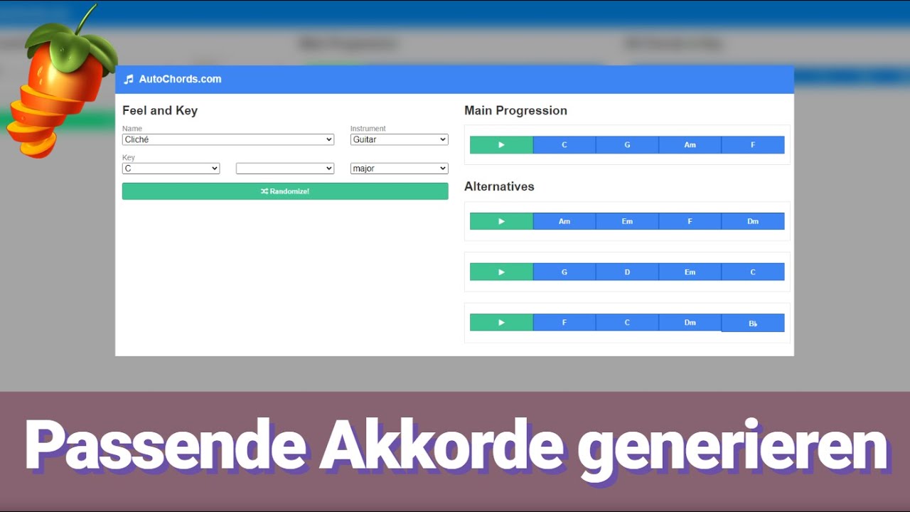 Endlos passende Akkorde ohne Musiktheorie - AutoChords | FL Studio ...