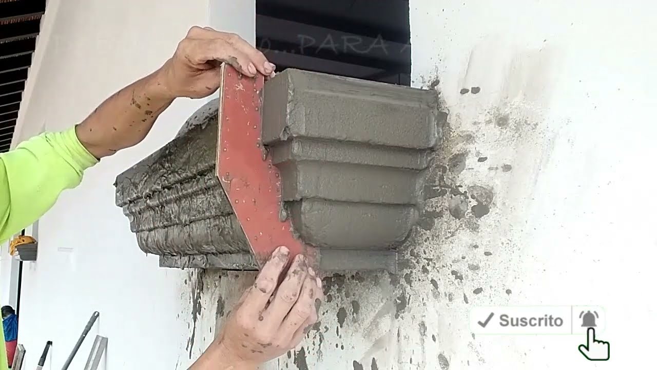 COMO HACER BONITA REPISA EN VENTANA PARA JARDINERÍA. - YouTube