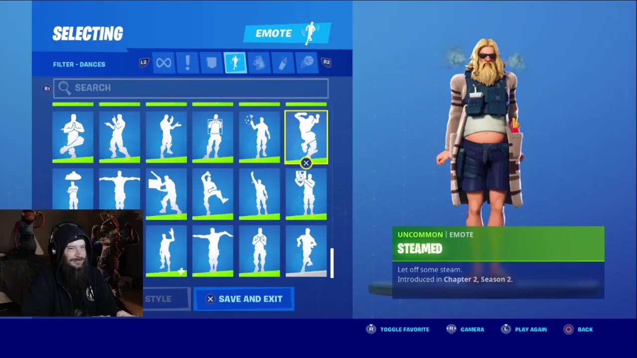 Relax fit Jonesy All dances emotes FORTNITE - YouTube