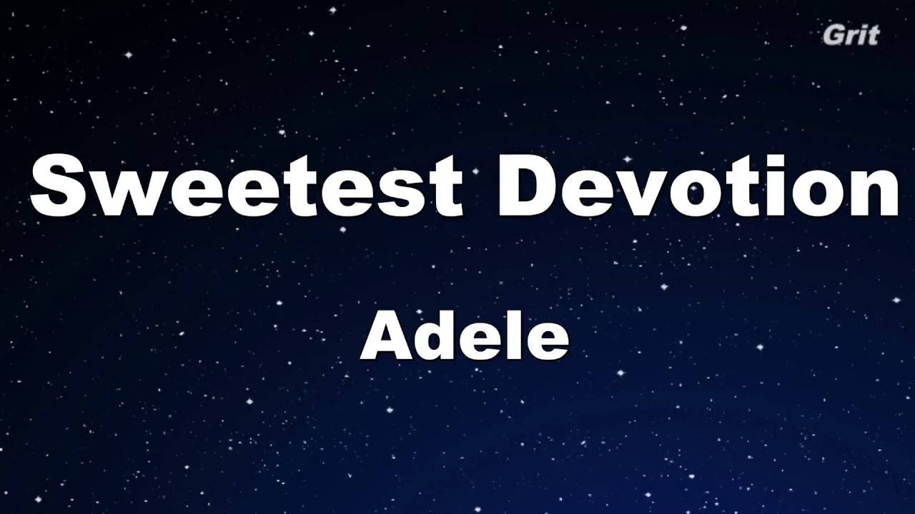 Sweetest Devotion Adele - Karaoke 【With Guide Melody】 - YouTube