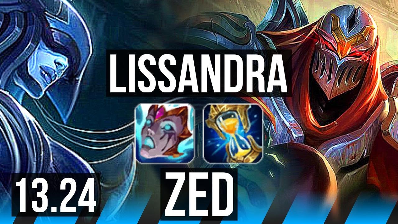 LISSANDRA vs ZED (MID) | 1300+ games, 6/2/7 | KR Master | 13.24 - YouTube