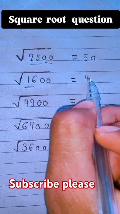 Square root nikalne ka aasan trick #trending #maths #subscribe #math tricks - YouTube