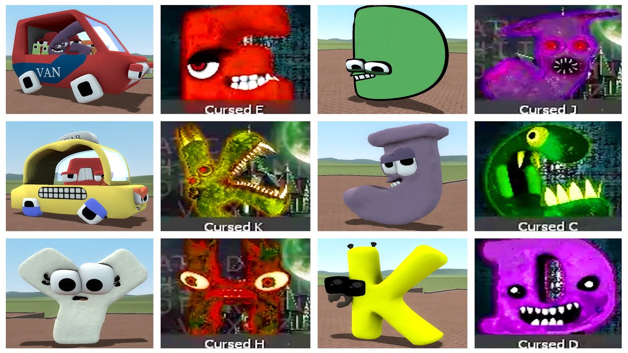 NEW ALPHABET LORE & NIGHTMARE ALPHABET LORE & ROBLOX RAINBOW FRIENDS ...