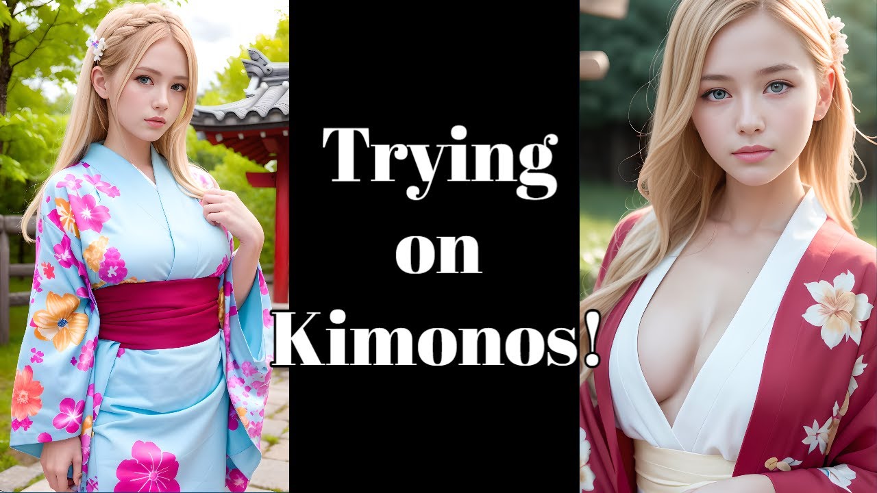 [AI Art - Ultrarealistic] [4k] Trying on Kimonos (Freya) - YouTube
