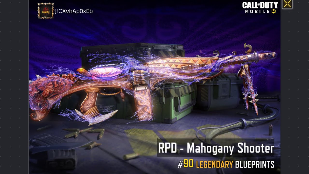 LEGENDARY RPD - MAHOGANY SHOOTER | Scrims | Call of Duty Mobile Battle ...