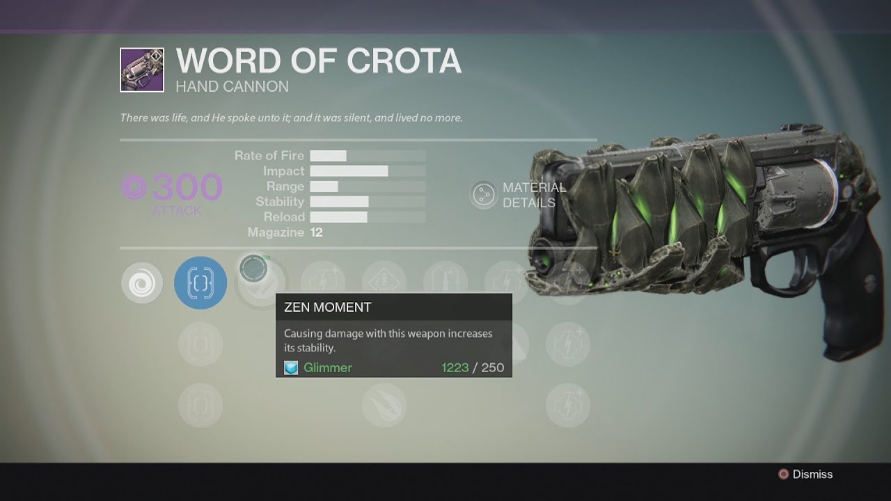 Destiny - RAID: Gun - Word Of Crota - Hand Cannon - Gameplay - YouTube