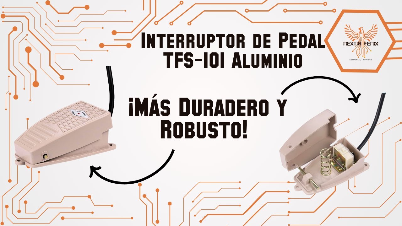 Interruptor de Pedal TFS-101 Aluminio - YouTube