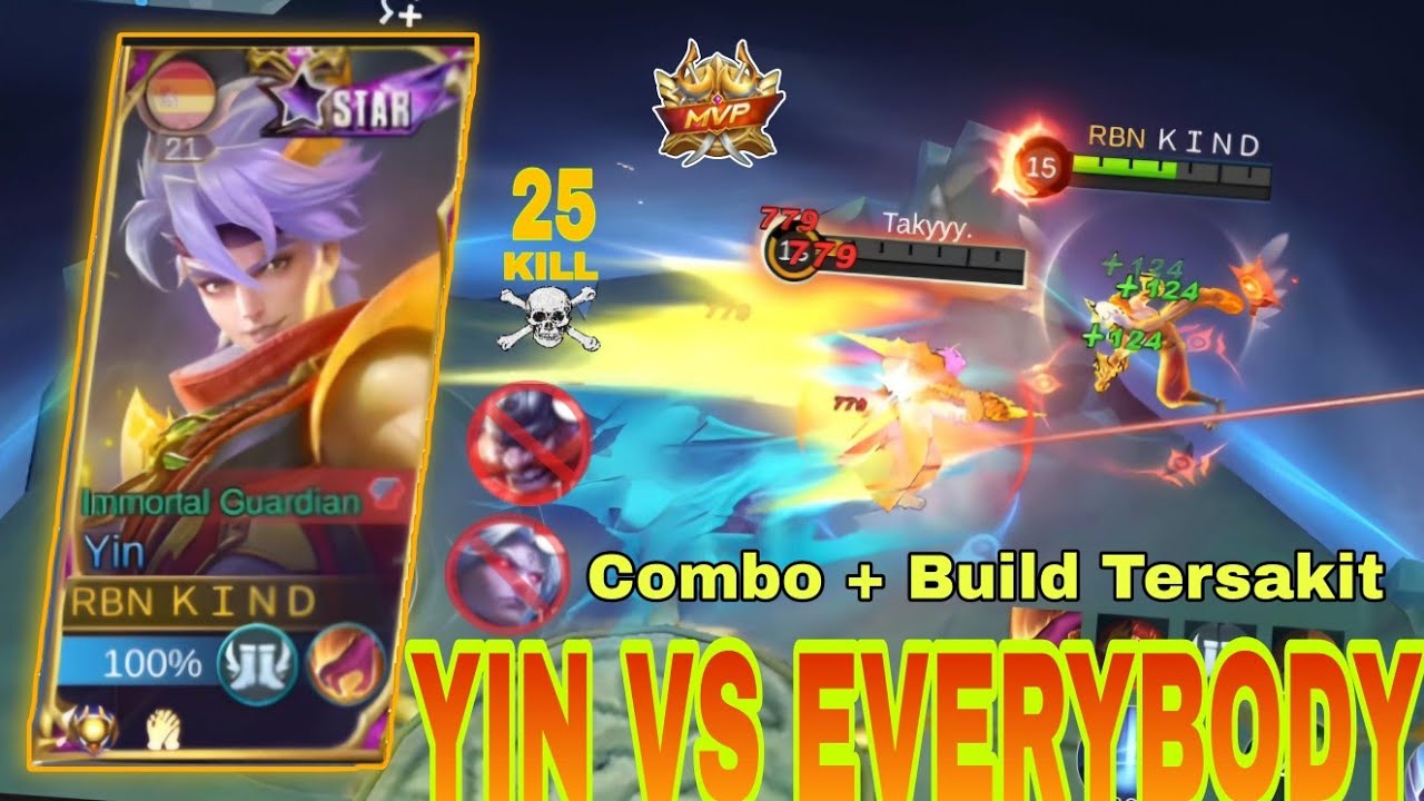 Yin Hyper Brutal Damage | Best Build Yin 2023 | Buat Hyper Musuh kena ...