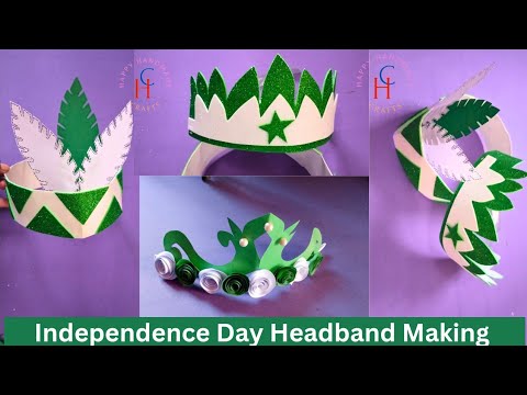 DIY paper flower Headdress | Independence Day craft Crown | 14 Aug ...