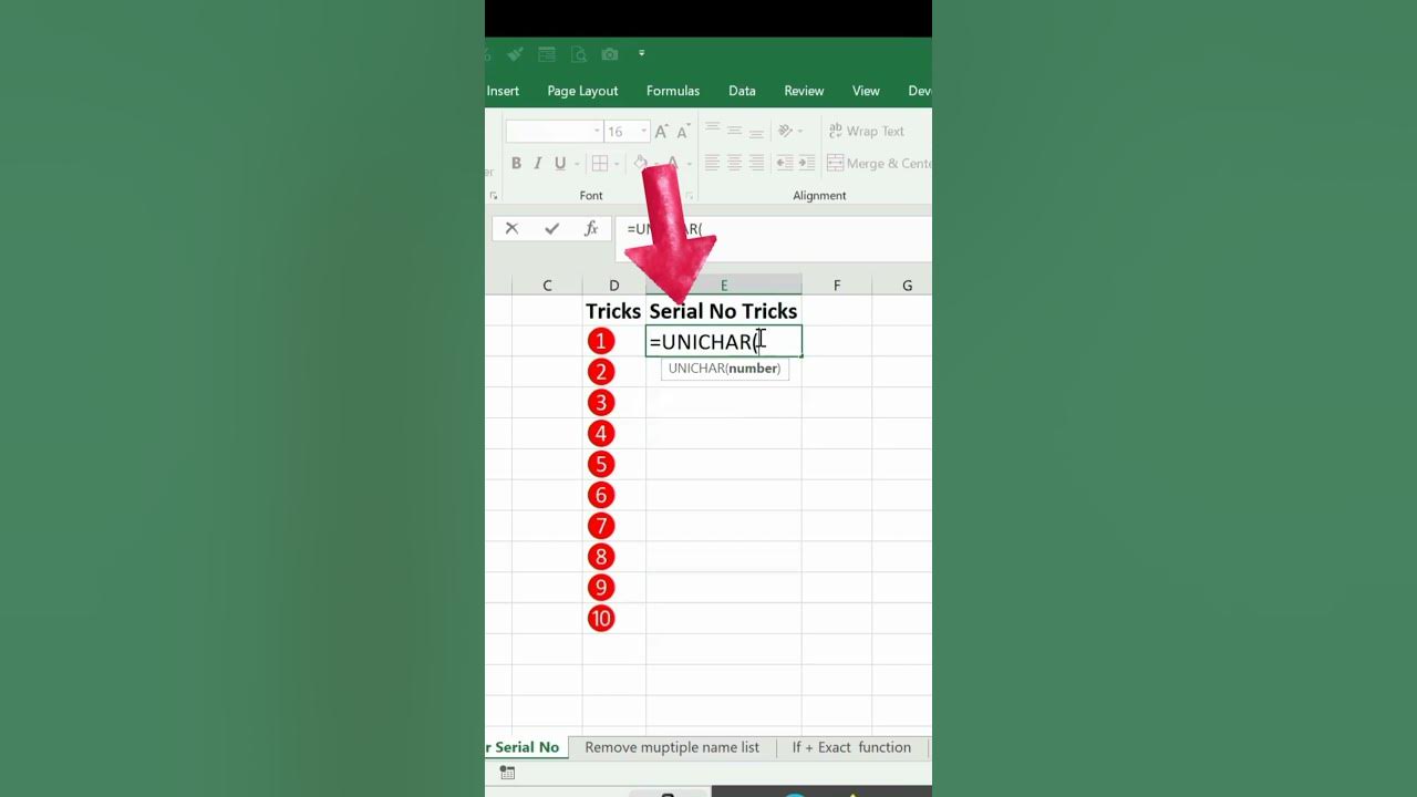 Exceltips How To Update New Serial Number Tricks In Excel Excel Exceltricks Trending