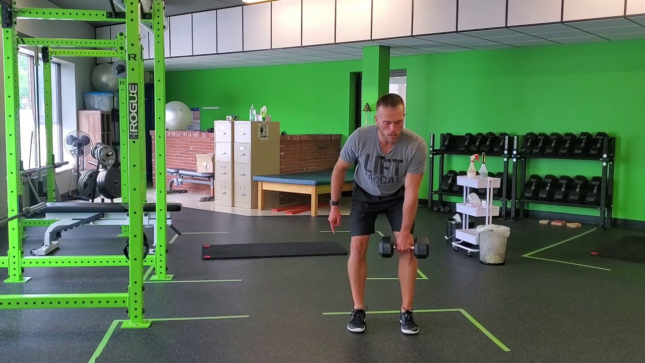 Unity Fitness - Dumbbell Single Arm High Pull - YouTube