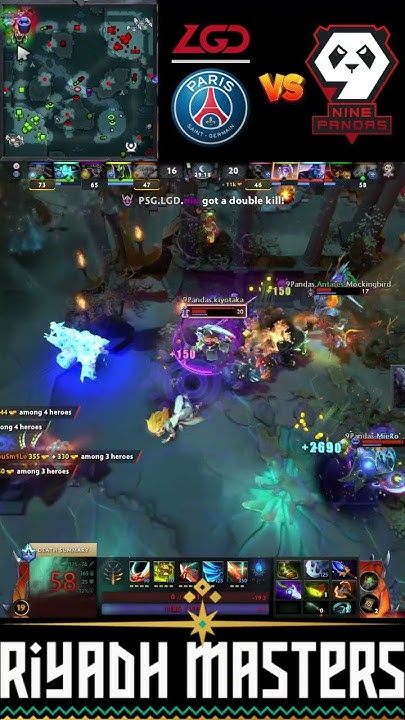 PSG.LGD vs 9Pandas 🔥| Riyadh Masters 2023 🕌 #dota2 #shorts - YouTube
