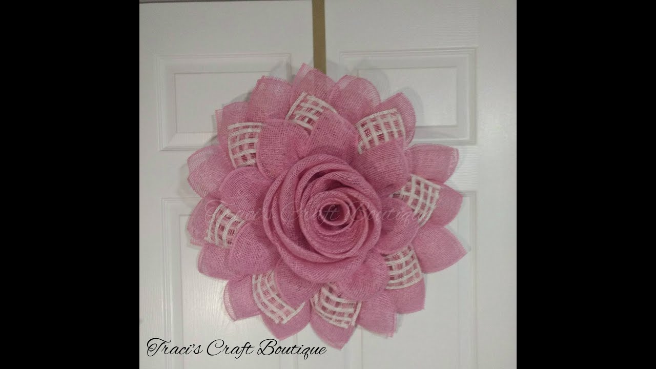 Traci's Craft Boutique l Sara Flower Wreath | Easy DIY Wreath - YouTube