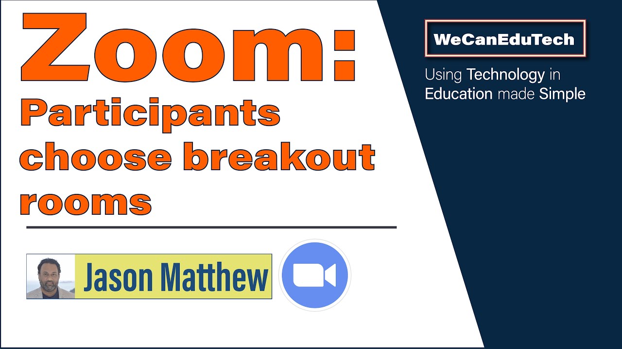 Participants self-select breakout rooms in Zoom - YouTube