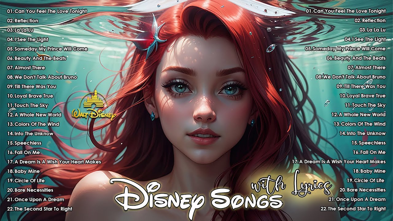 [LYRICS VIDEO] The Ultimate Disney Classic Songs🍭Best of Disney ...