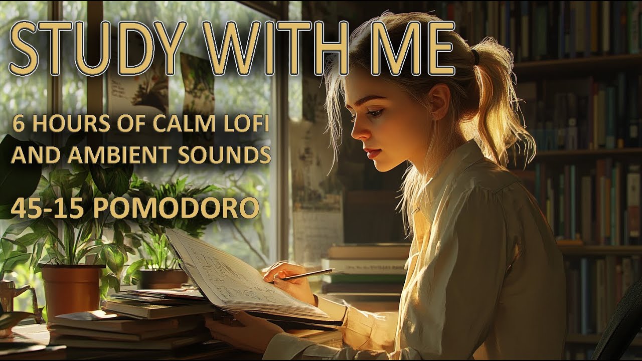 🔴 LIVE | 6-Hour Study & Work Session 🎧 | Stay Focused with Calm Music ...