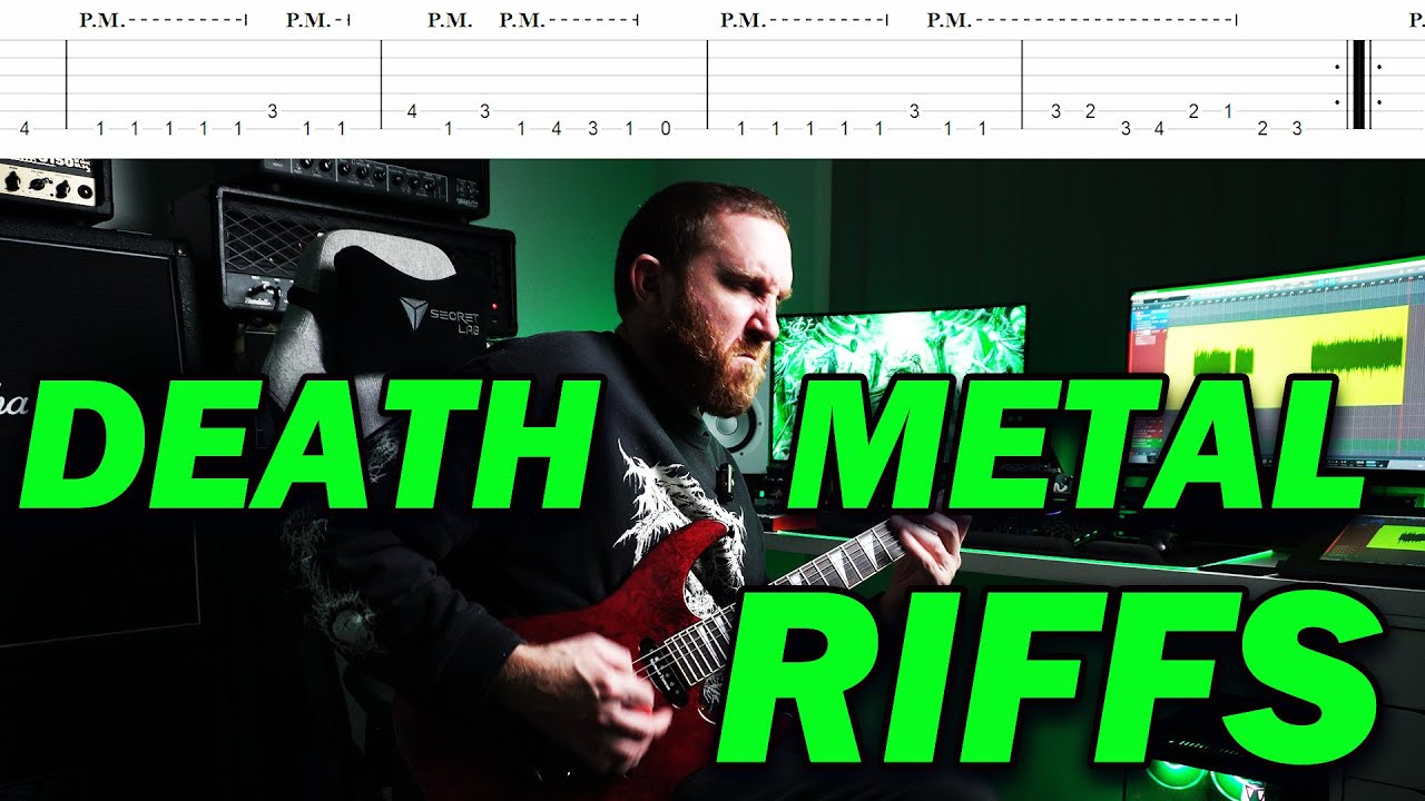 DEATH METAL RIFFS WITH TABS - YouTube