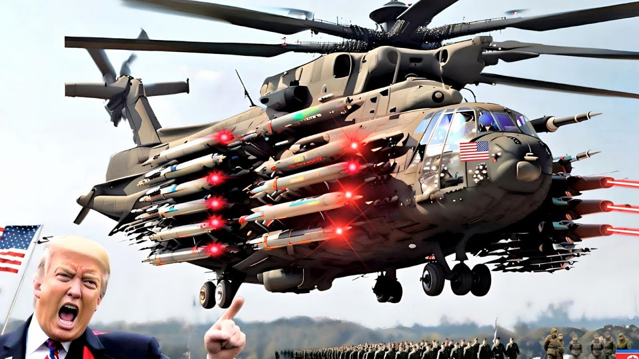 1 minute ago! Deadliest US Armed Helicopter Destroys North Korean Troop ...