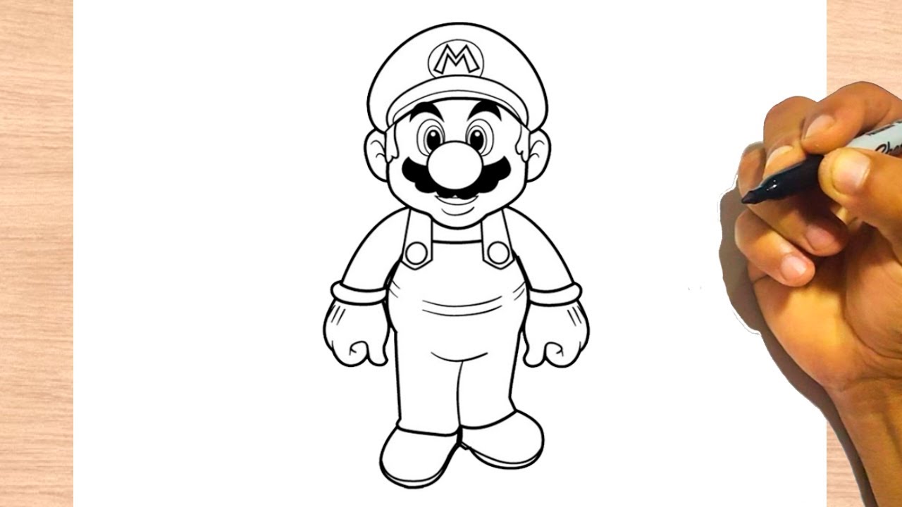 How to Draw SUPER MARIO BROS From Movie easy - Drawing Step by Step ...