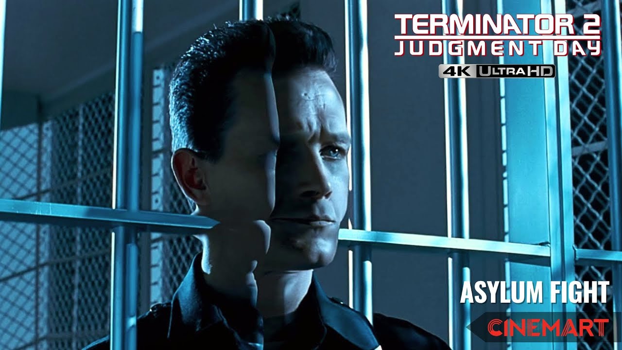 TERMINATOR 2 (1991) | Asylum Fight | Pescadero Hospital Fight 4K UHD ...
