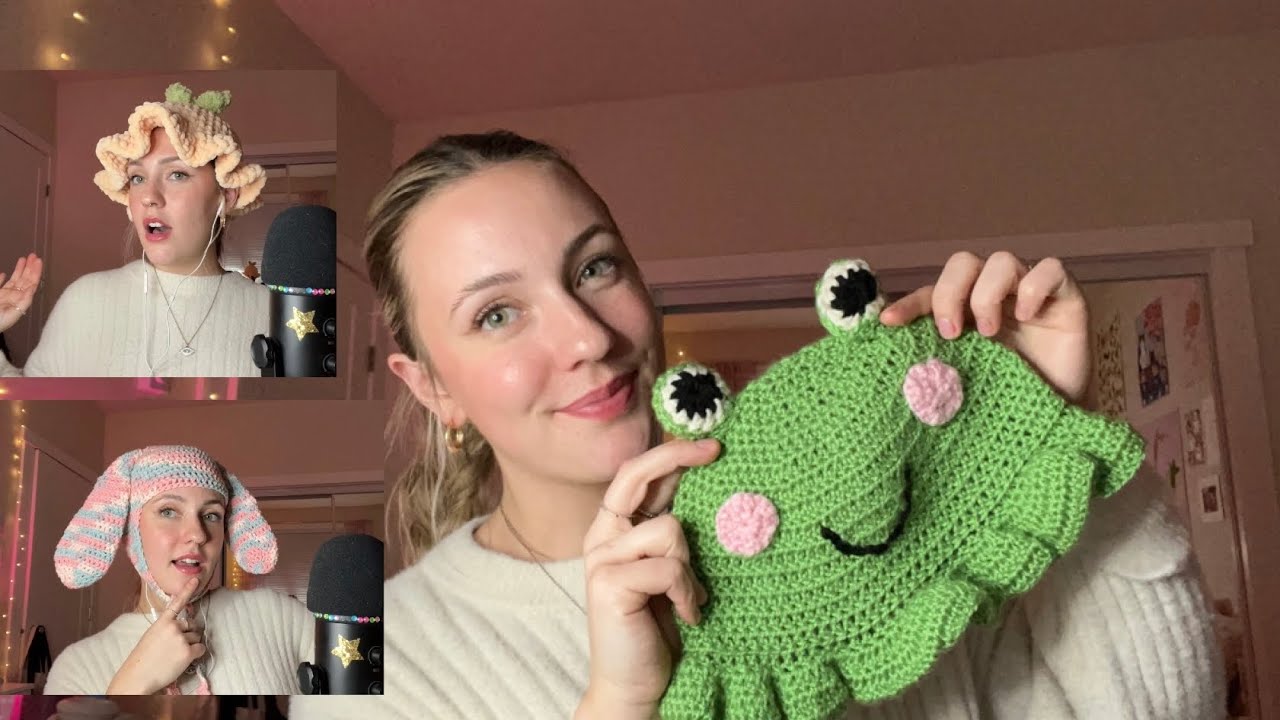 ASMR showing you weird things I’ve crocheted🧶🧡 - YouTube