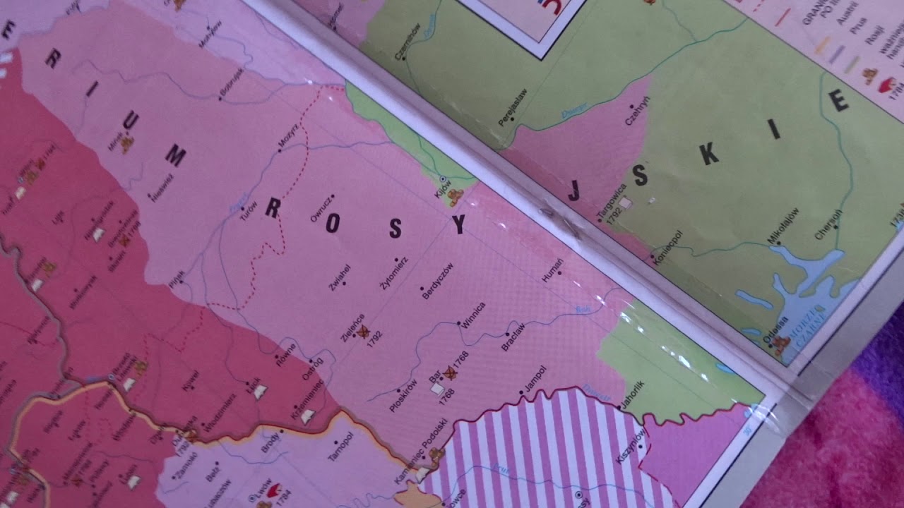 II Rozbiór Polski mapa - YouTube