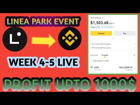 Linea Park Event | Week 4 & Week5 Task Complete Process - YouTube