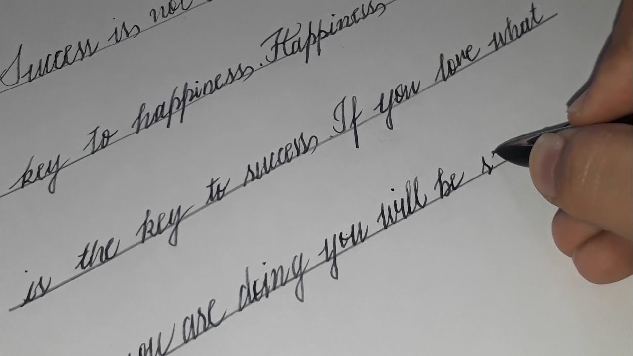 Thought in neat and clean cursive writing|Mr.Handwriter - YouTube