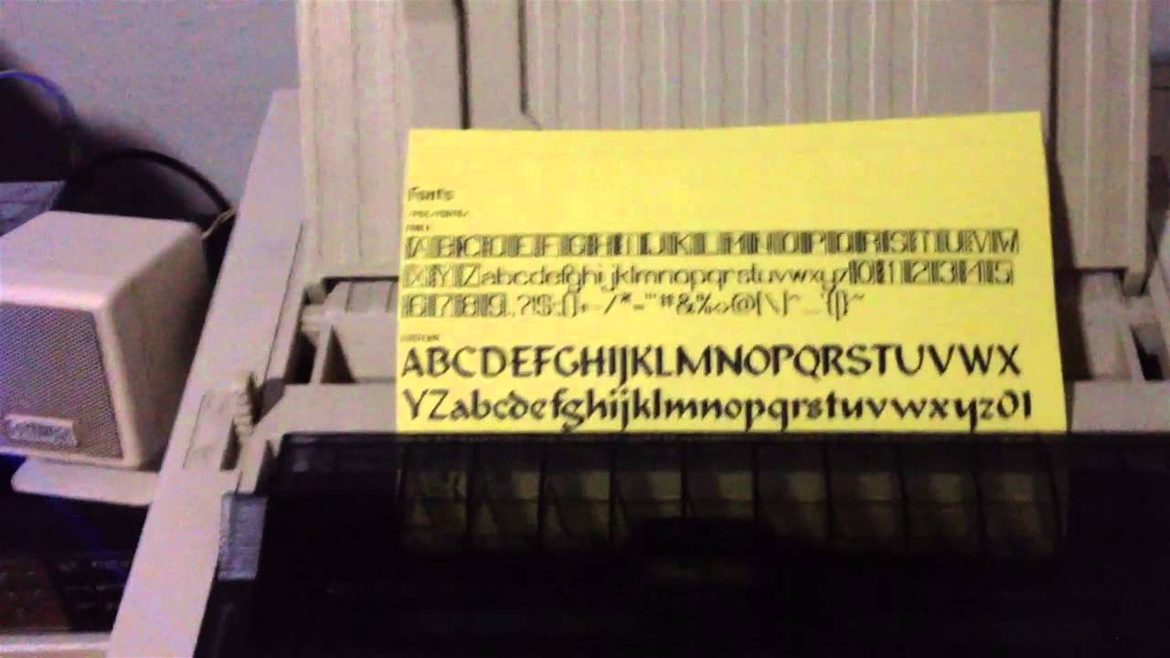 Epson printer conected Apple IIGS. - YouTube