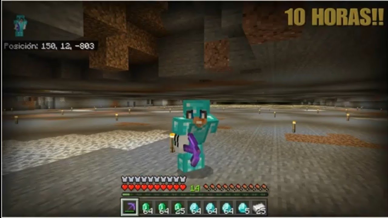 10 HORAS MINANDO SIN PARAR!!! MINECRAFT - YouTube