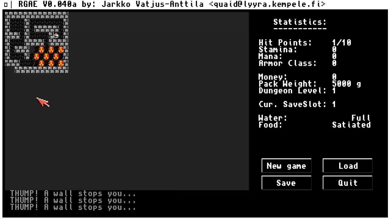 AMIGA RGAE v0 040a By Jarkko Vatjus Anttila MORIA ROGUE LIKE AMIGA FROM ...