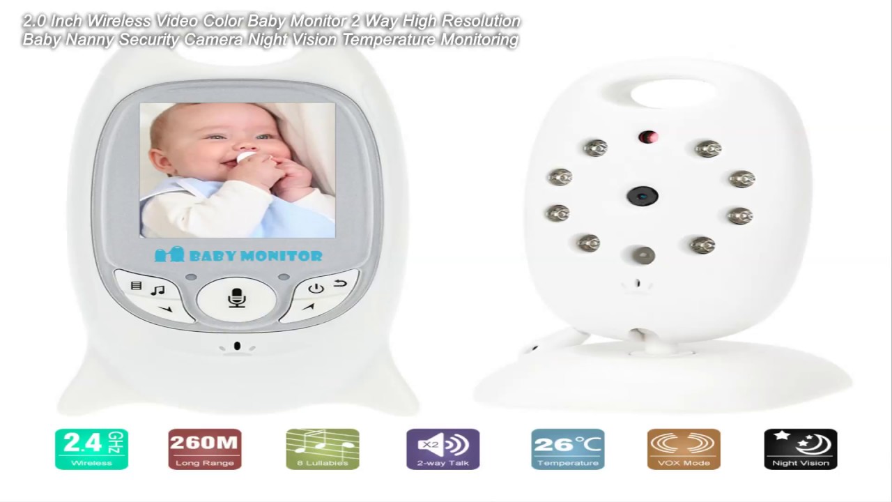 Video Baby Monitor Review # Wireless Video Color Baby Monitor 2 Way ...