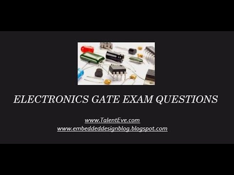 Previous year GATE Questions and Answers || Electronics GATE Questions ...