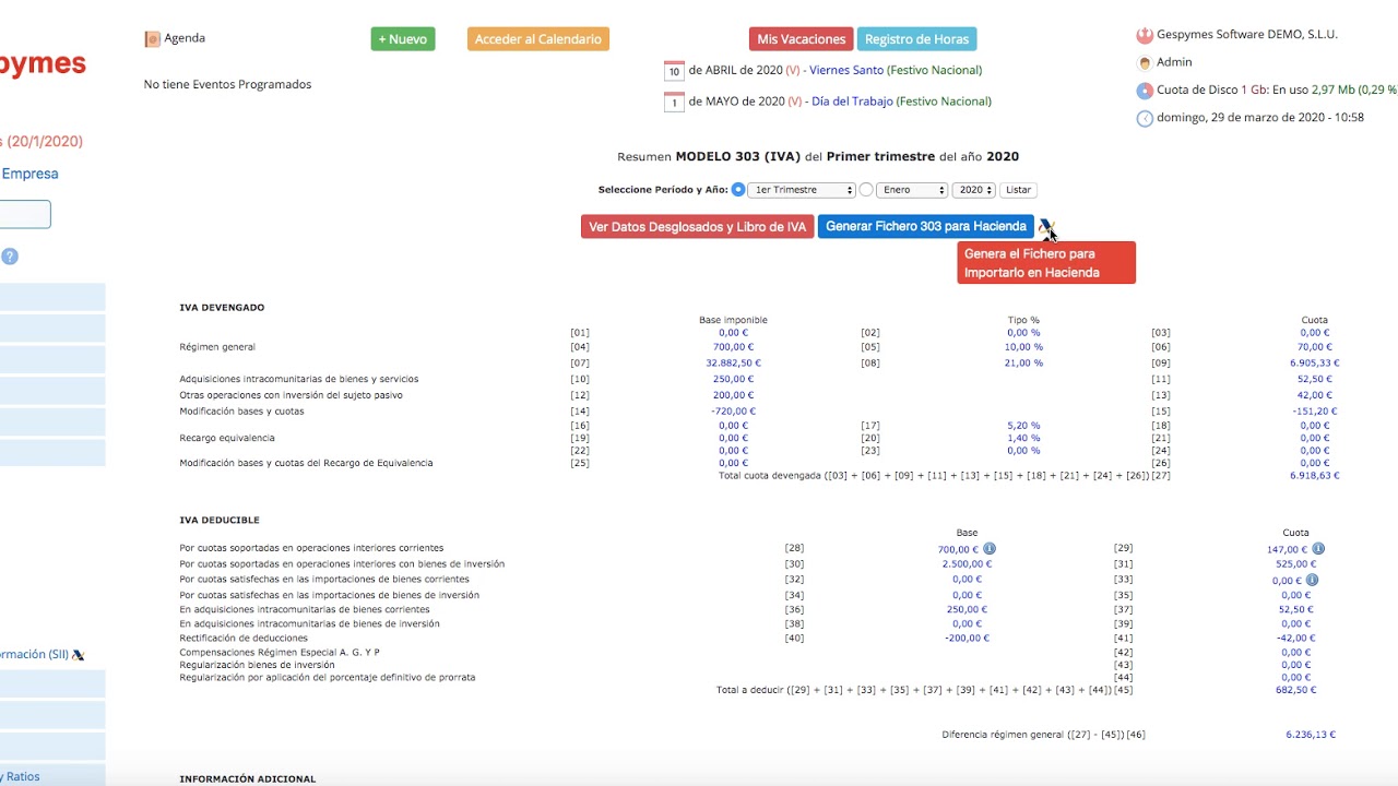 Generar el fichero para presentar los modelos de AEAT - YouTube