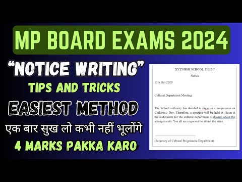 Notice writing in English 🔥/ Notice format in easy way - YouTube