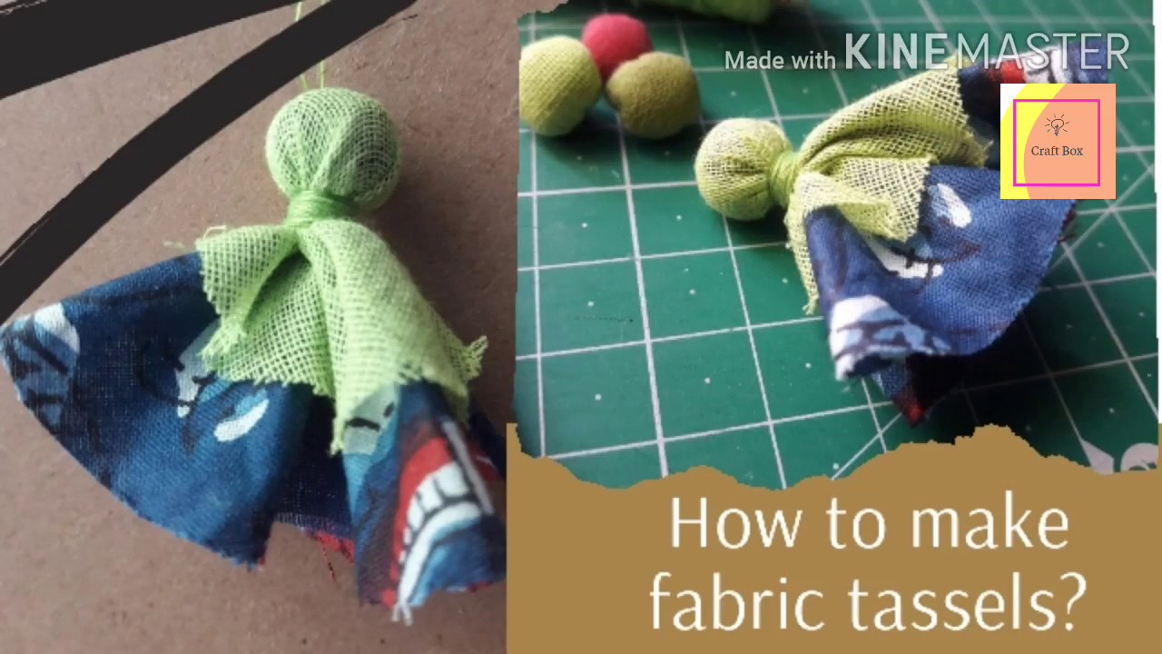 Tassels Tassels !! How to make fabric tassels ? - YouTube