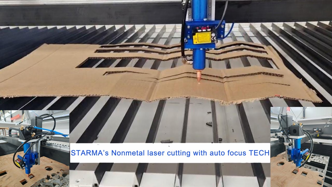 starma cnc 180x100 cm 300w nonmetal co2 laser cutting machine with live ...