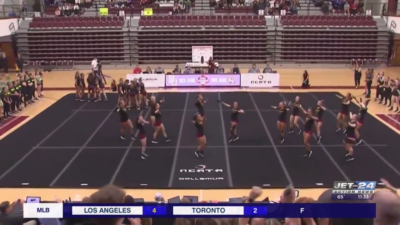 Gannon Acrobatics & Tumbling claims second in NCATA national meet - YouTube