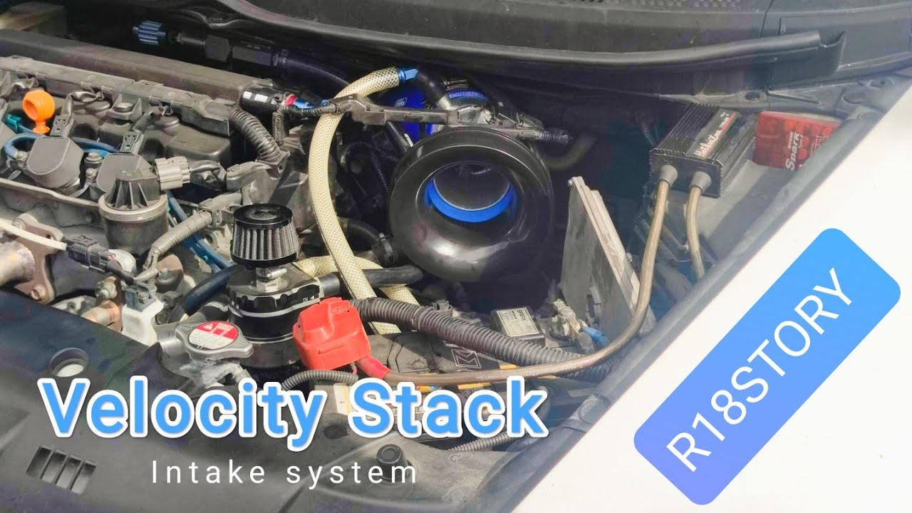 Velocity Stack Intake 8th Civic R18 (R18STORY) - YouTube