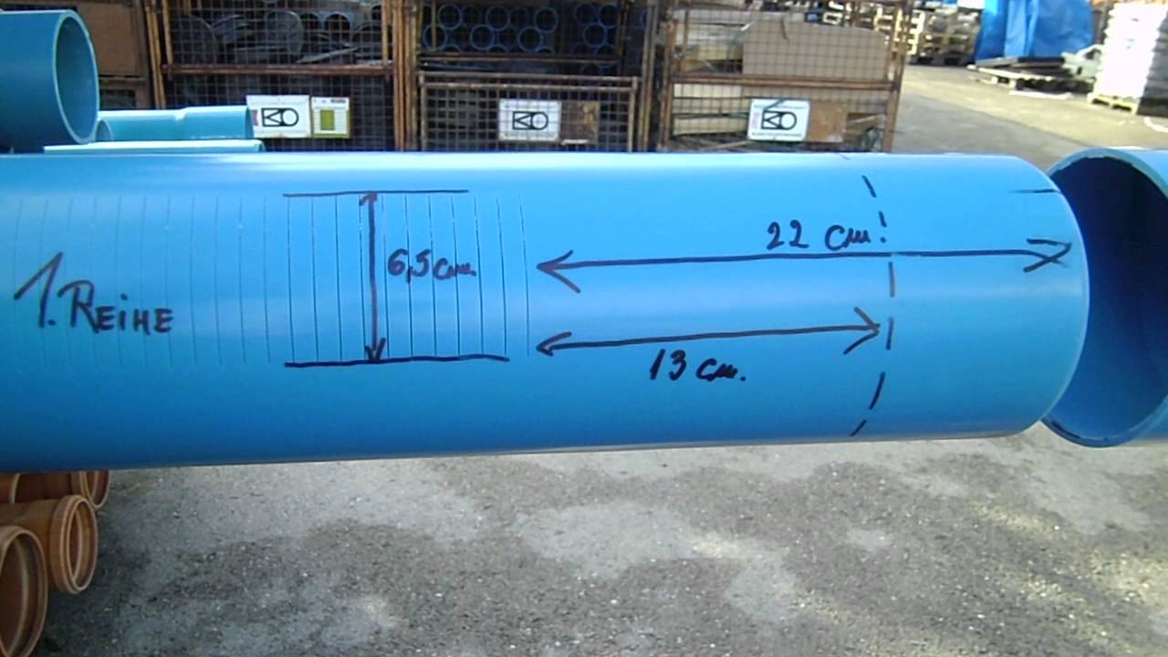 RÉSELT PVC CSO 0,4 MM, SLOTTED SCREENS ON PVC PIPE, BRUNNENROHR SCHLITZ ...