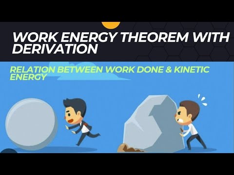 Work energy theorem with derivation,relation between work done and ...