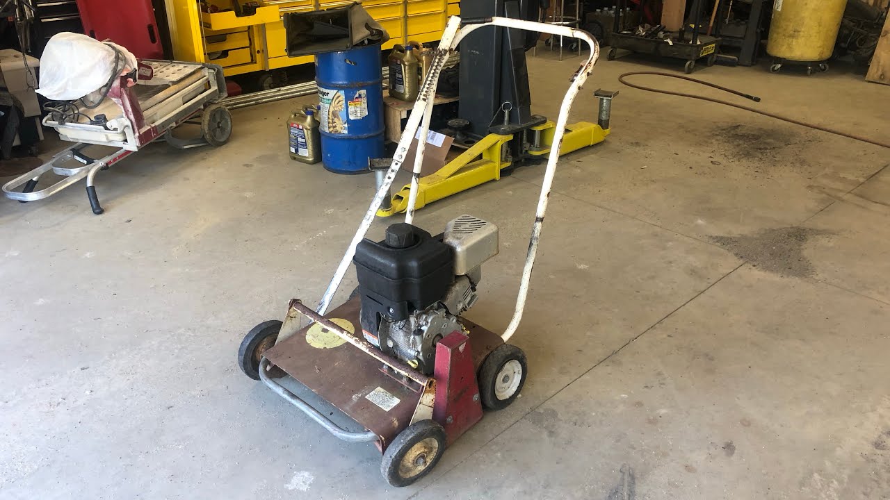 GIANT VAC Thatcher Power Rake Lawn Comb Restyle & Restoration Part 1 ...