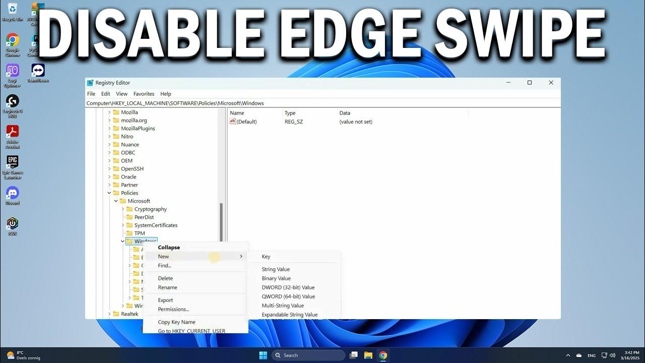 How To Disable Screen Edge Swipe in Windows 11 & 10 (2025) - Easy Fix - YouTube