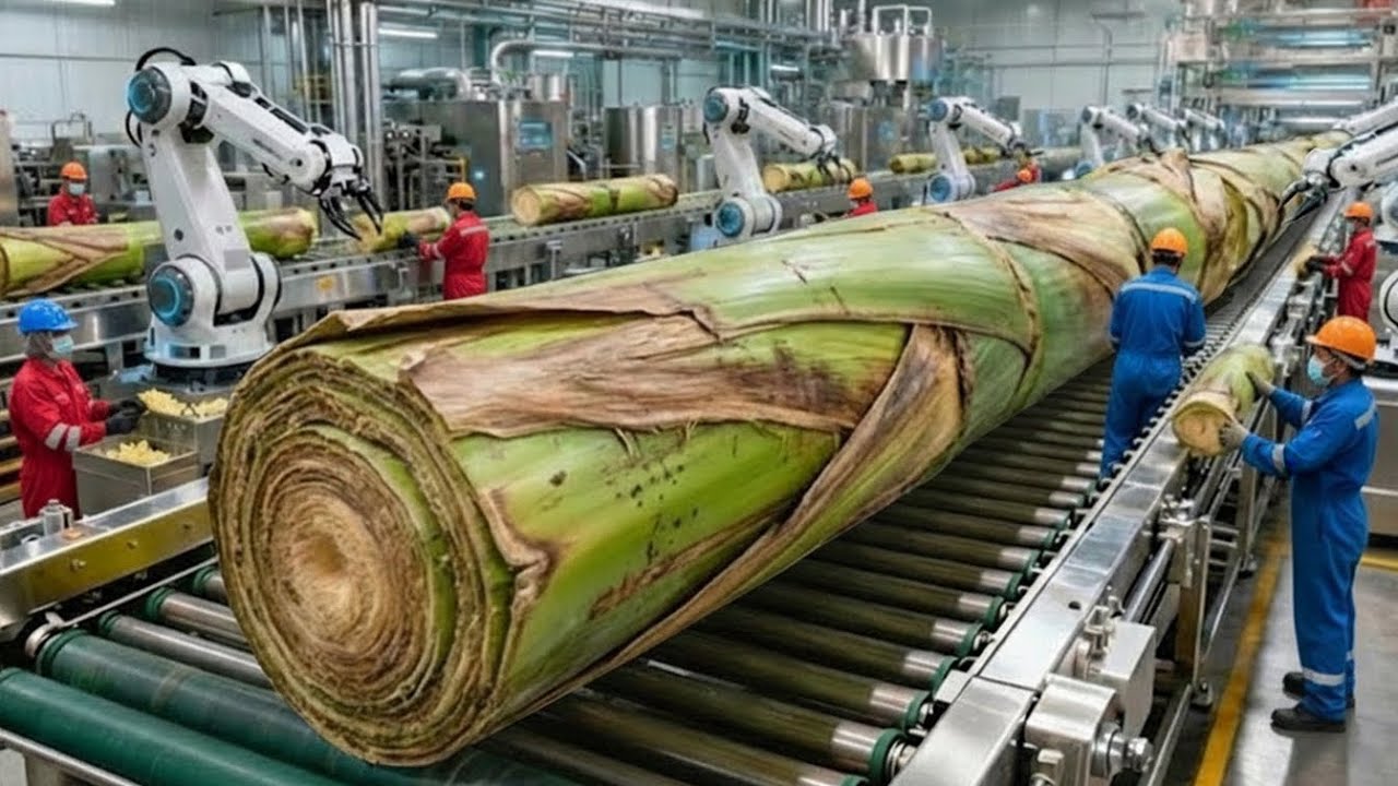 Inside the World’s Largest Banana Stem Factory | The High-Tech Industry ...