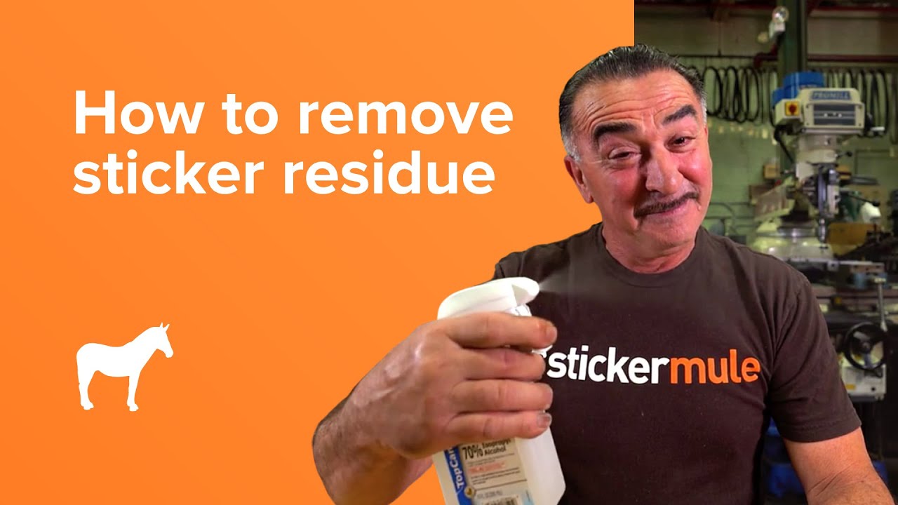 How to remove sticker residue - YouTube